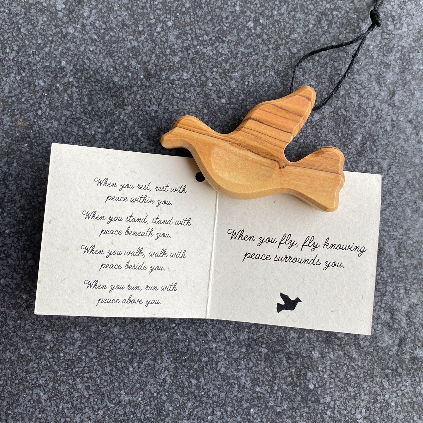 Olive Wood Pocket Peace Dove | Ten Thousand Villages