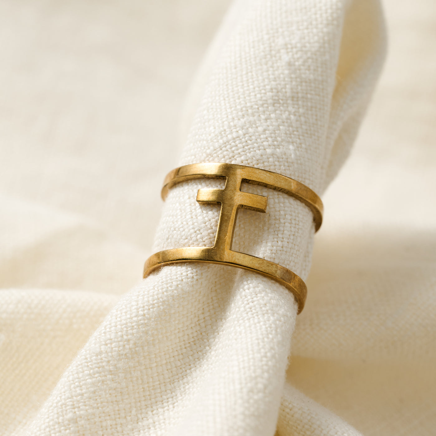 Brass Bombshell Cross Ring | Ten Thousand Villages