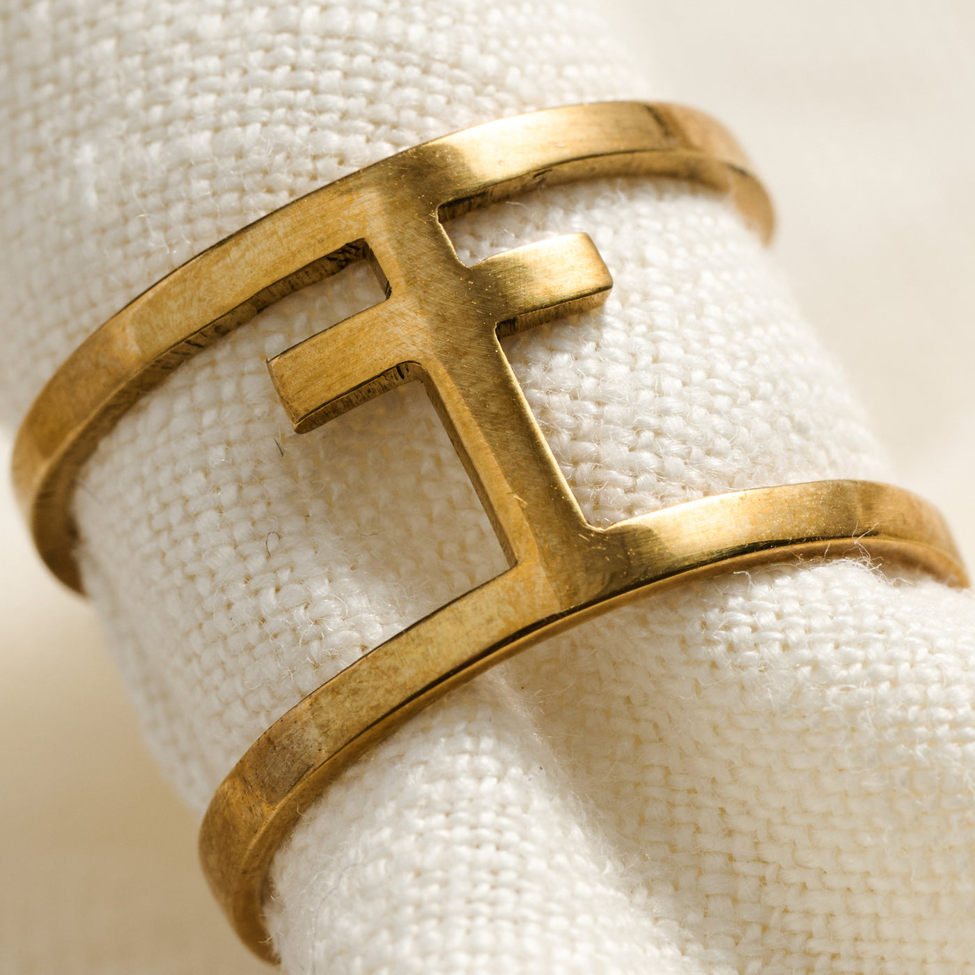 Brass Bombshell Cross Ring | Ten Thousand Villages