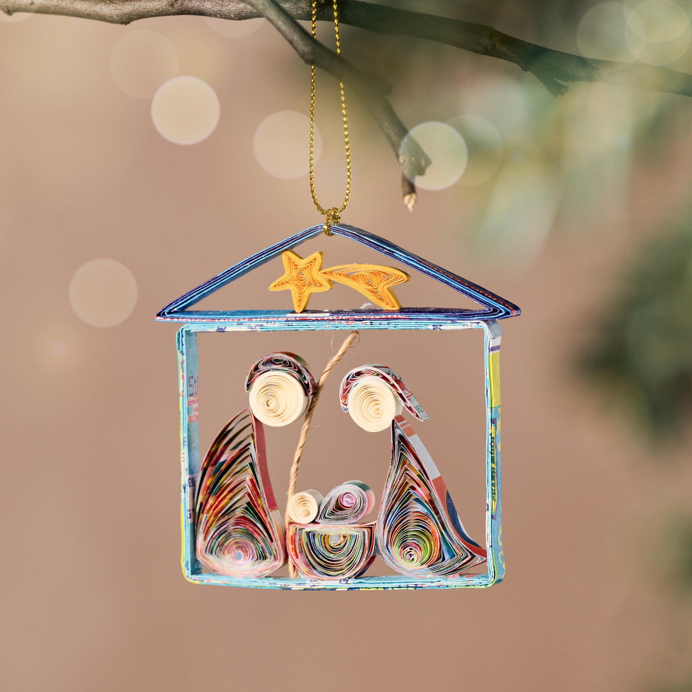 Quilled Nativity Ornament | Ten Thousand Villages