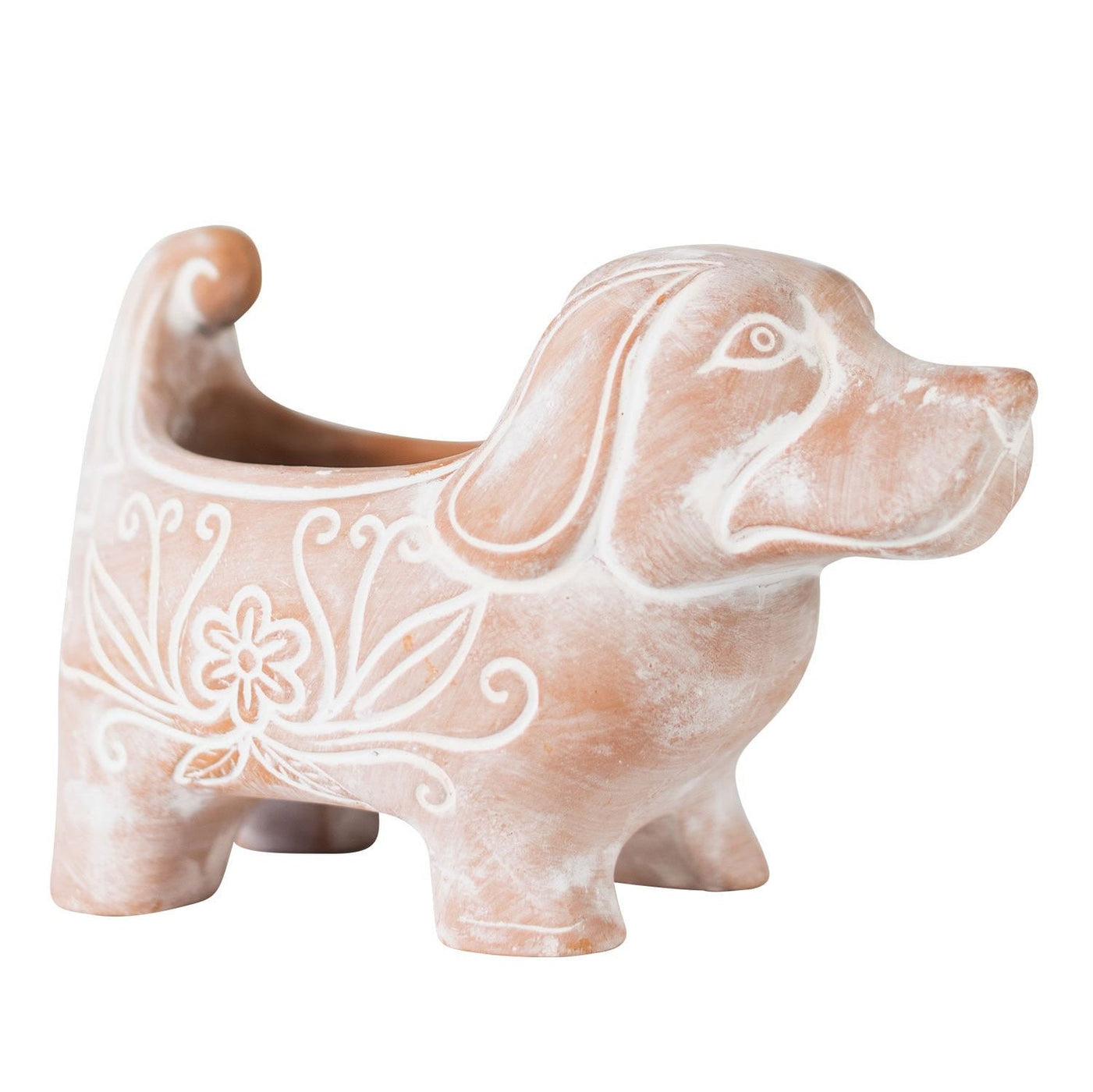 Terracotta Dog Planter — Ten Thousand Villages