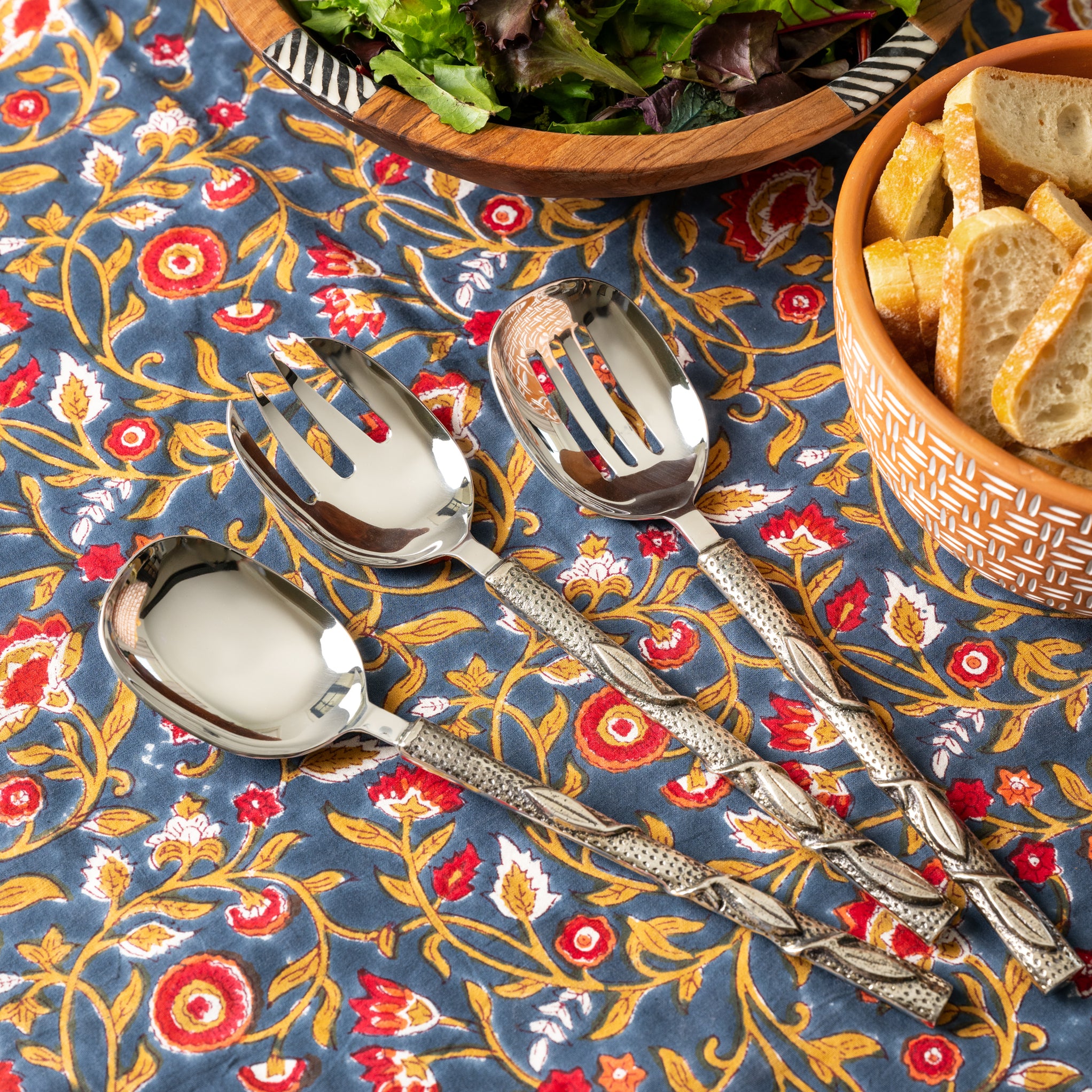 Olive Branch Serving Utensils - Set of 3 | Ten Thousand Villages