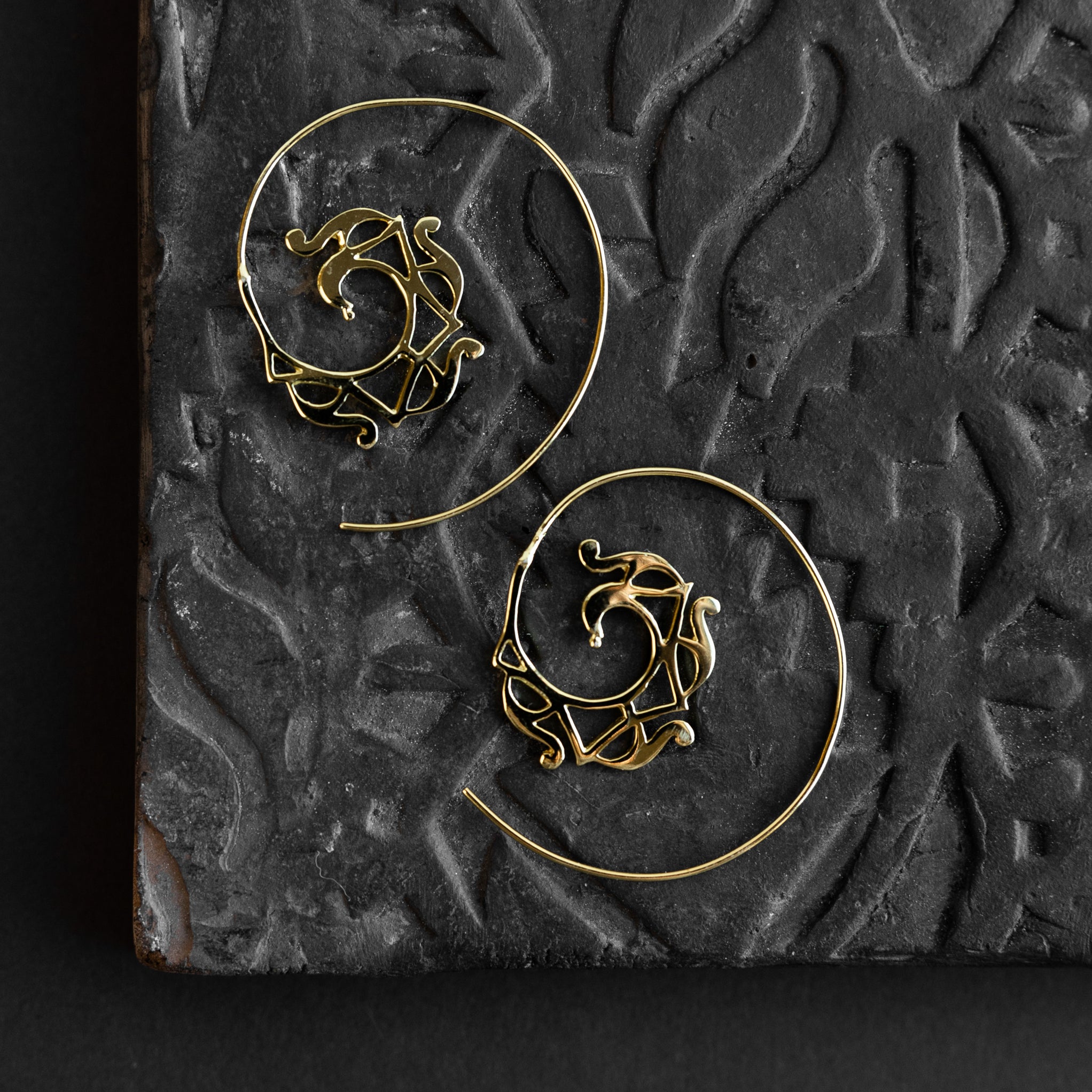 Katani Gold Swirl Hoop Earrings | Ten Thousand Villages