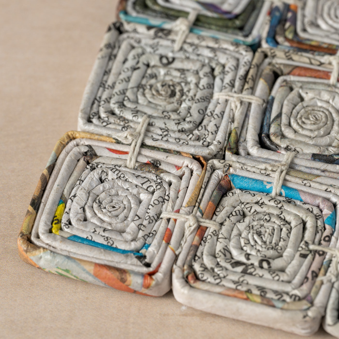 Read All About It Recycled Newspaper Trivet | Ten Thousand Villages