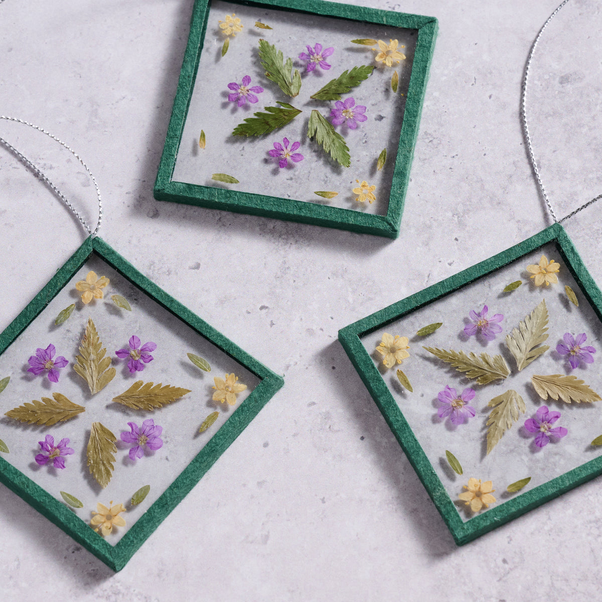 Sweet Blessings Pressed Flowers Ornament – Ten Thousand Villages