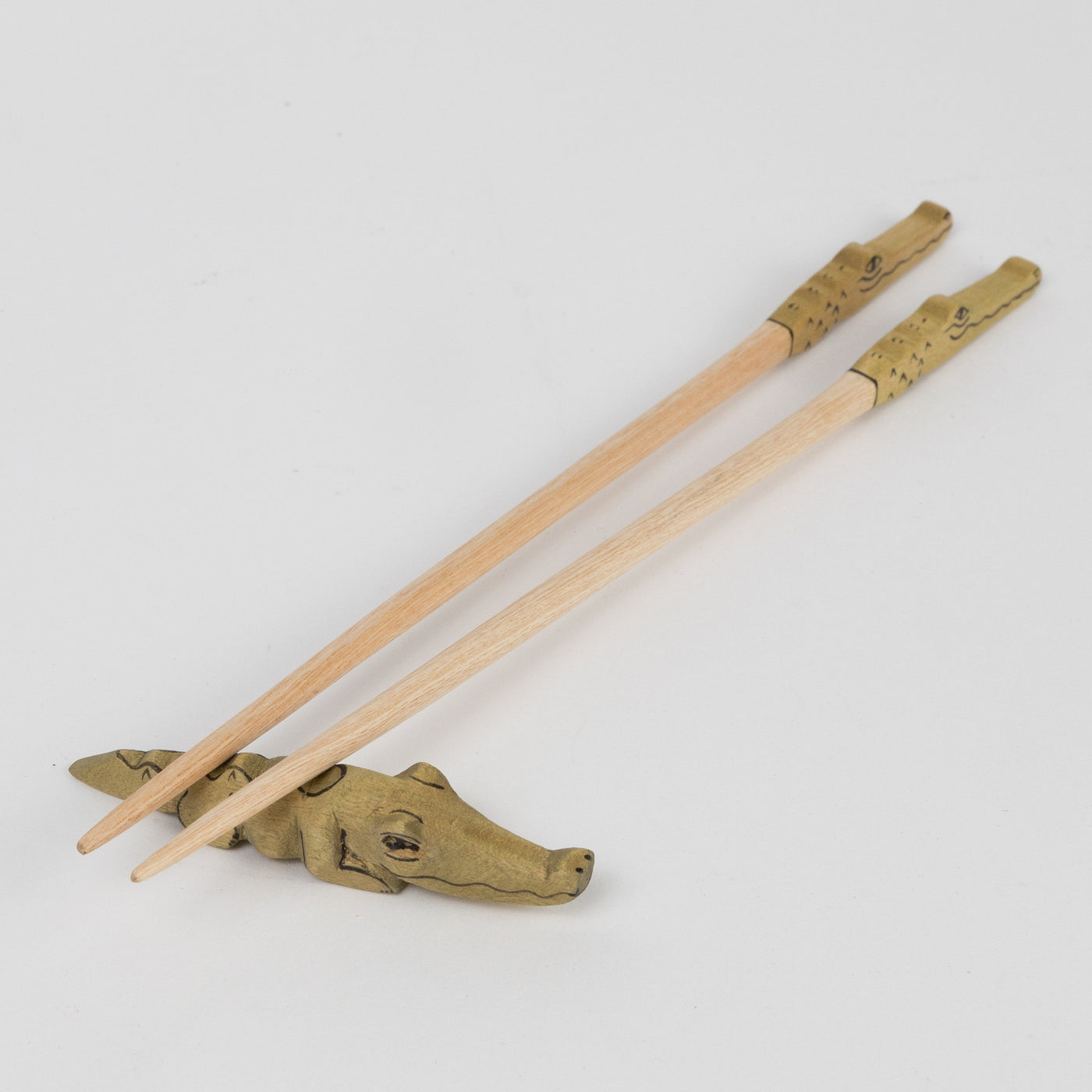 Mamba Crocodile Chopstick Set | Ten Thousand Villages