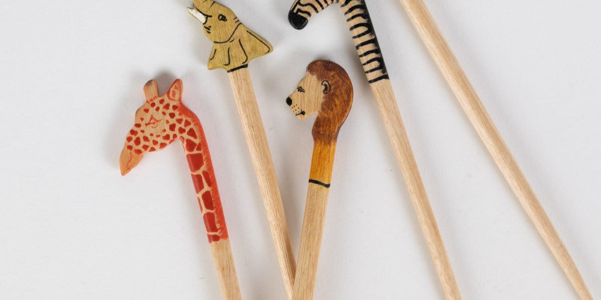 Party Animal Stir Sticks - Set of 5 | Ten Thousand Villages