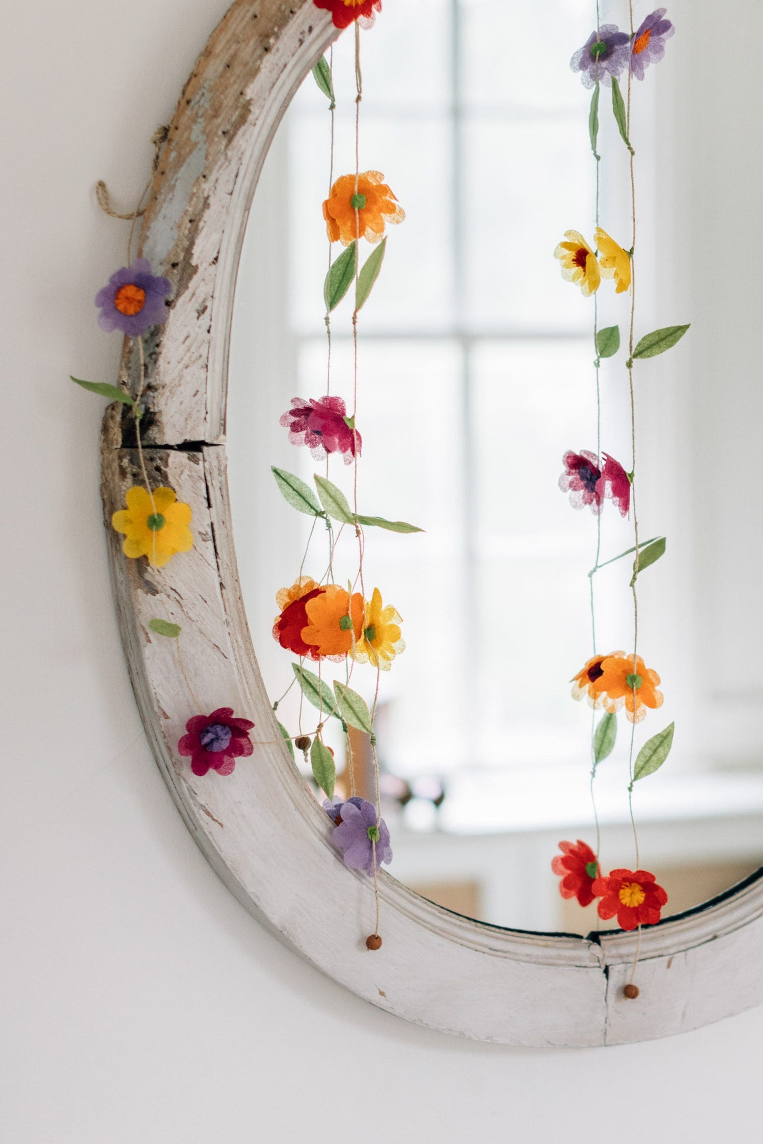 Silk Paper Flower Valance | Ten Thousand Villages